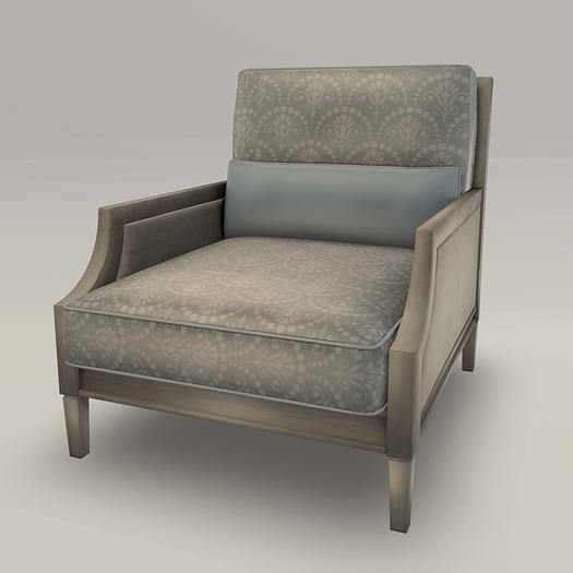 Second Life Marketplace - AMEDEE GACHA chair BLUE RARE