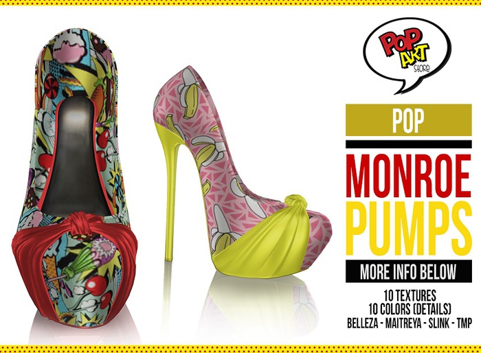 Second Life Marketplace - Pop Art Store - Monroe Pumps