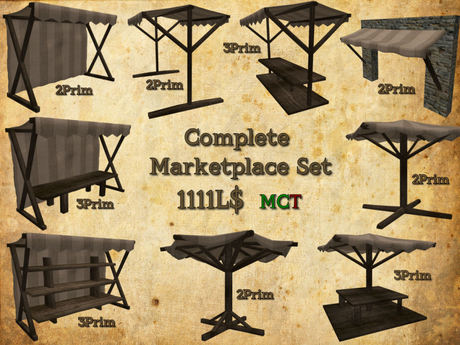 Second Life Marketplace - Complete Market Set