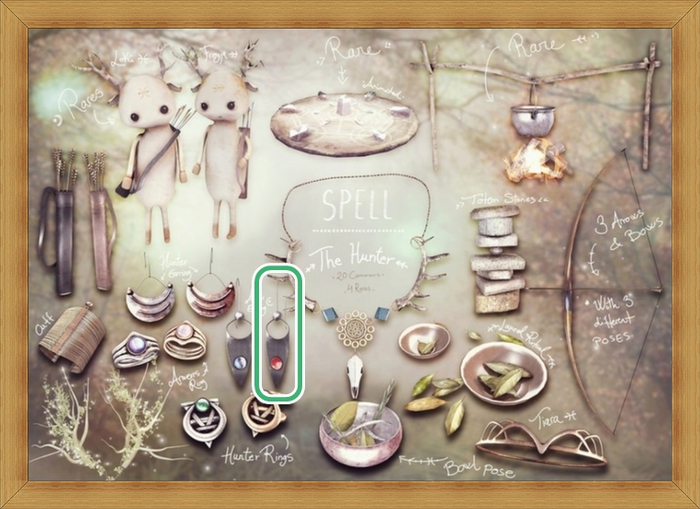 Second Life Marketplace - SPELL : Arrow Earring {ruby}