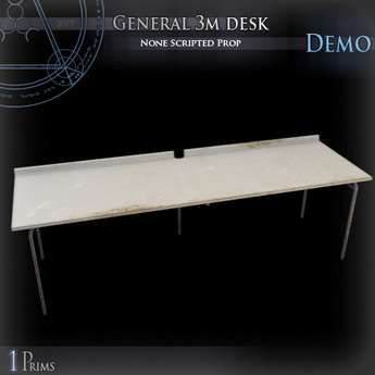 Second Life Marketplace - (Demo) General 3m desk