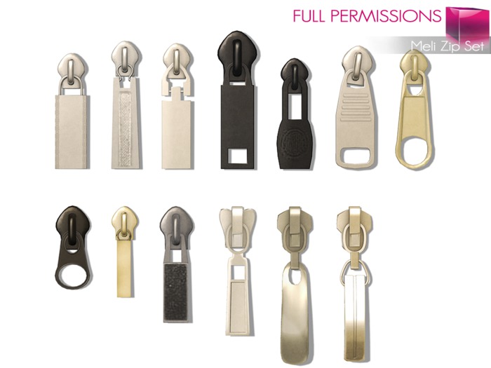 Second Life Marketplace - Full Perm Mesh Zip Head Set Zipper