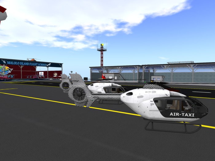 Second Life Marketplace - SA - EC-135-VIP Air-Taxi White