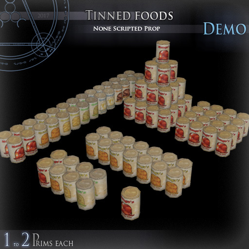 Second Life Marketplace - (Demo) Tinned foods