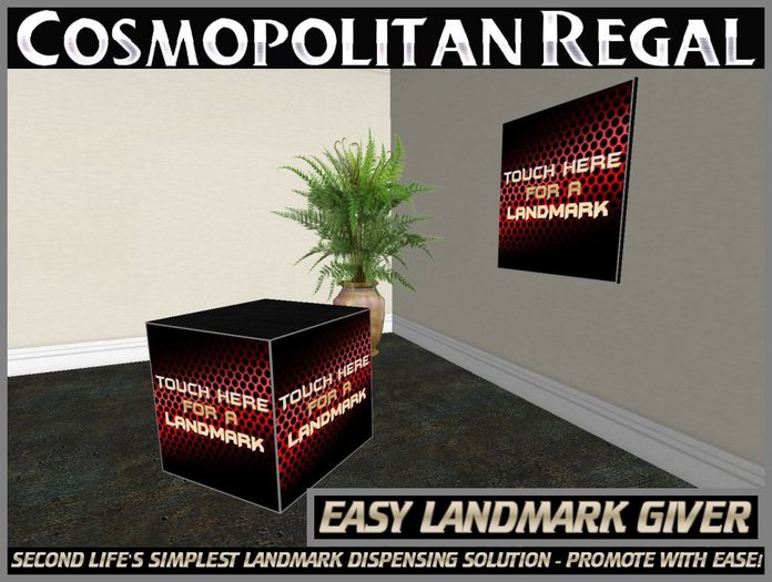 Second Life Marketplace - Easy Landmark Giver V02 - by Cosmopolitan ...
