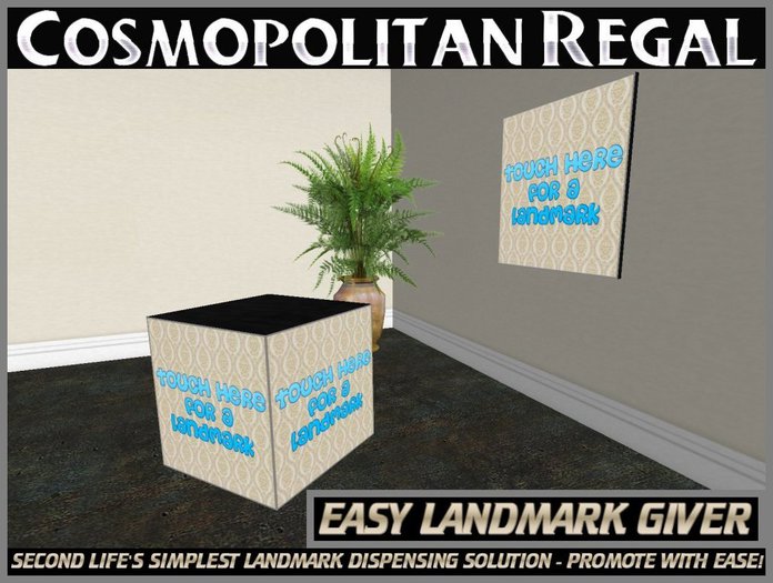 Second Life Marketplace - Easy Landmark Giver V05 - by Cosmopolitan ...