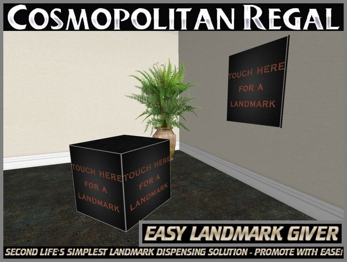 Second Life Marketplace - Easy Landmark Giver V03 - by Cosmopolitan ...