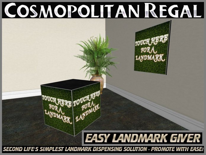 Second Life Marketplace - Easy Landmark Giver V04 - by Cosmopolitan ...