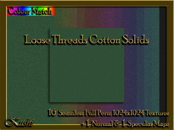 Second Life Marketplace - Loose Threads Cotton Solids Seamless Textures