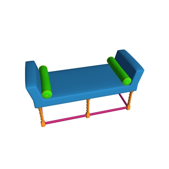 Second Life Marketplace - FULL PERM MESH Barley Twist Bench, Antique ...