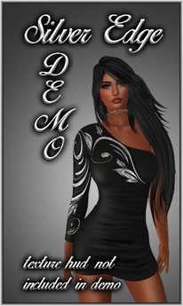 Second Life Marketplace - Silver Edge Dress DEMO
