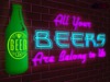 Second Life Marketplace - *CRAnQ* MESH Neon Bar Sign "All Your Beers"