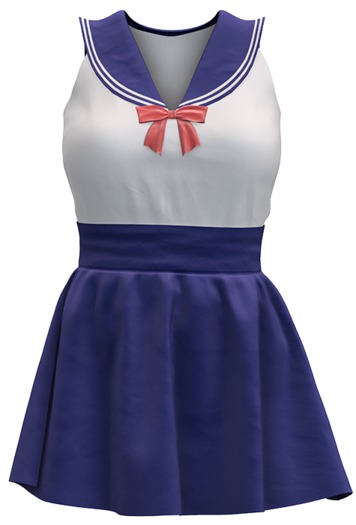 Second Life Marketplace - [CoD!] "Mizu" Sailor Shirt & Skirt NAVY ...
