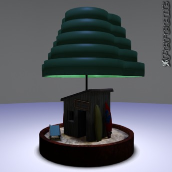 Second Life Marketplace - % Surf Shack Lamp (Tiff) *MESH*