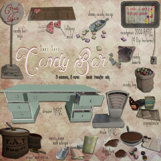 Second Life Marketplace - Sari-Sari - Candy Bar - Scale RARE