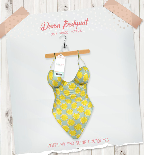 Second Life Marketplace - Tee*fy Devon BodySuit - Lemons