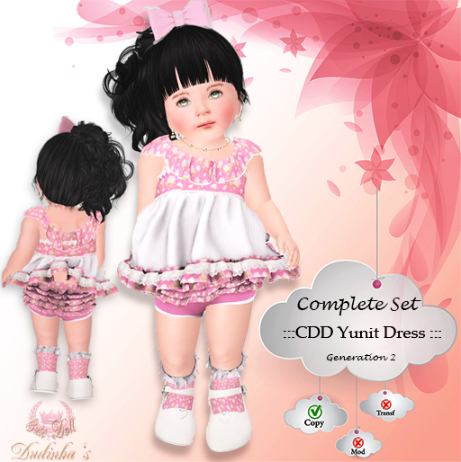 Second Life Marketplace - :::CDD Dress Yunit:::TOT INFANT BOXED