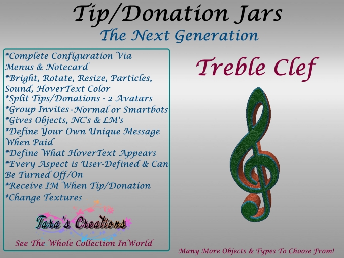 Second Life Marketplace - Tara's Creations NewGen Donation/Tip Jar ...