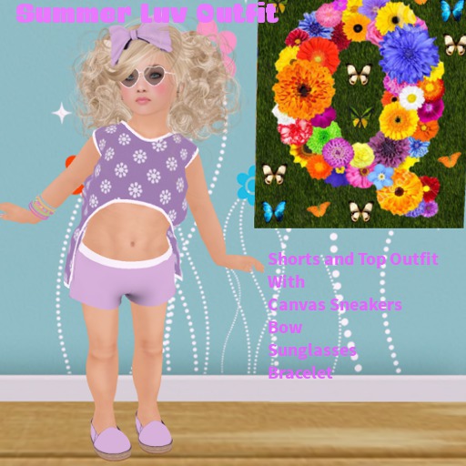 Second Life Marketplace - **Q** Summer Luv Outfit Grape TD BABY AND KID MP