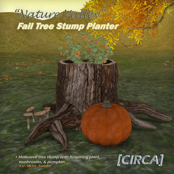 Second Life Marketplace - [CIRCA] - "Nature Valley" - Fall Tree Stump ...