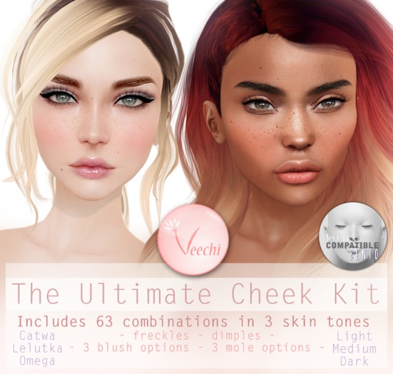 Second Life Marketplace - Veechi - The Ultimate Cheek Kit [Lelutka Origins]
