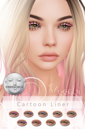 Second Life Marketplace - Veechi - Cartoon Liner [Lelutka Origins]
