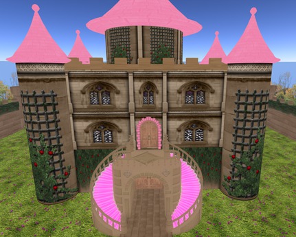 Second Life Marketplace - AB Designs Deluxe Princess Castle With Walls ...