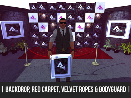 Second Life Marketplace - VIP Event Red Carpet Photo Backdrop Set
