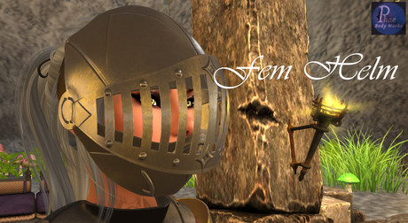 Second Life Marketplace - PBW Female Battle Helmet with Visor