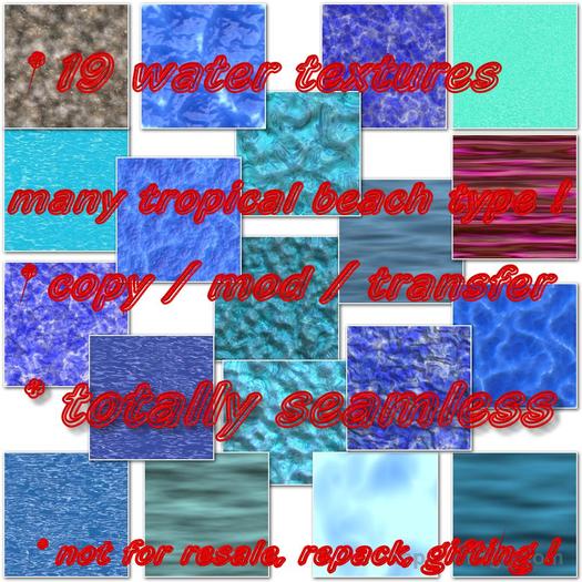 Second Life Marketplace - 19 Tropical beach water / Wasser / Eau / Agua ...