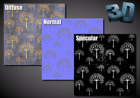 Second Life Marketplace - JU Wallpaper D 3D Textures Full Perm