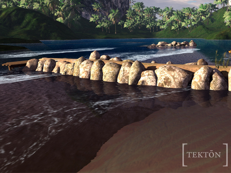 Second Life Marketplace - [Tekton] Rock Jetty Landscape Decoration