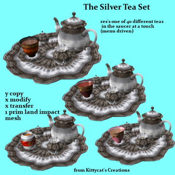 Second Life Marketplace - The Silver Tea Set box