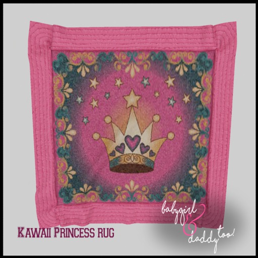 Second Life Marketplace - ]Babygirl&Daddytoo[Kawaii Rug-Princess Crown ...
