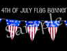 Second Life Marketplace - 4th of July Flag Swag Banner MOD/COPY