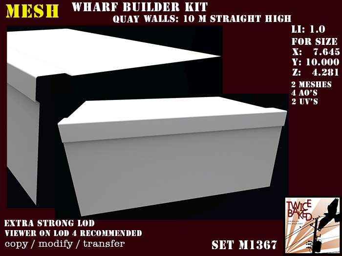 Second Life Marketplace - "TB" Part of a modular Wharf builders kit ...