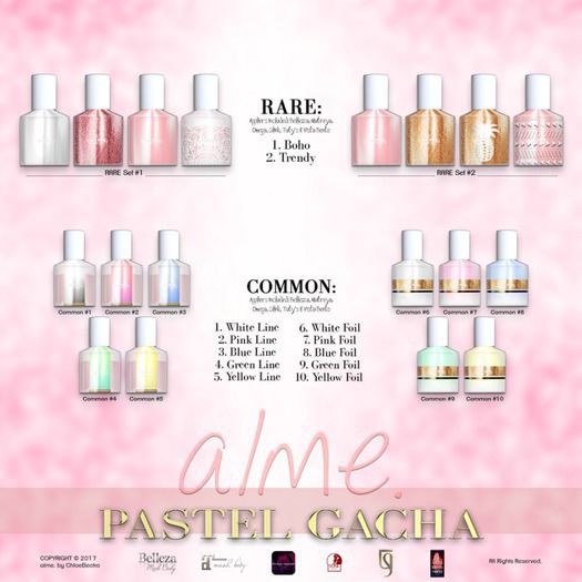 Second Life Marketplace - alme. Pastel Gacha - RARE 2 [Rez please!]