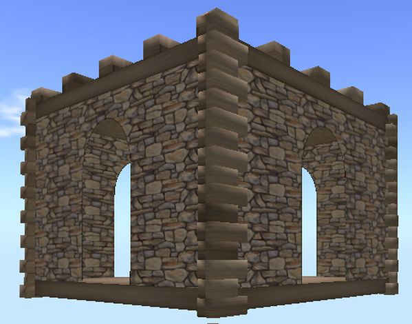 Second Life Marketplace - Square Castle Entrance Room W Four Doors