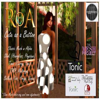 Second Life Marketplace - ROA cute as a button dress