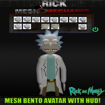 Second Life Marketplace - Rick and Morty - Rick avatar BENTO