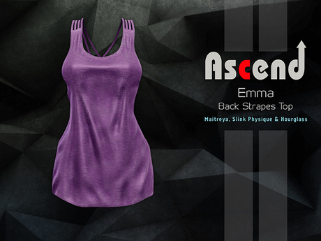 Second Life Marketplace - // Ascend // Emma Back Strapes Top - Lilac ...