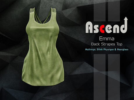 Second Life Marketplace - // Ascend // Emma Back Strapes Top - Pale Green