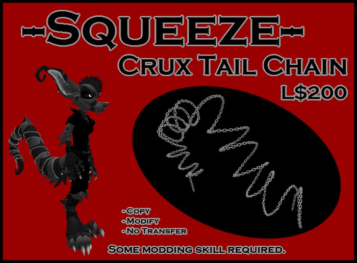 Second Life Marketplace - --Squeeze-- Crux Tail Chain (L$200)