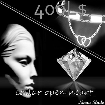 Second Life Marketplace - FIN Fashion Open heart collar, with open ...