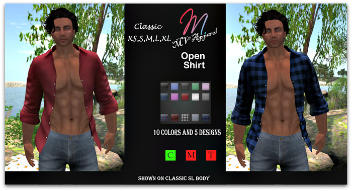 Second Life Marketplace - Open shirt