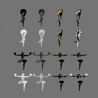 Second Life Marketplace - *pm* Art Deco Decals: Girls