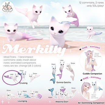 Second Life Marketplace - +Half-Deer+ Merkitty - Cruising (Lilac)
