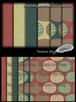 Second Life Marketplace - TMT Polynesian round seamless fabric textures