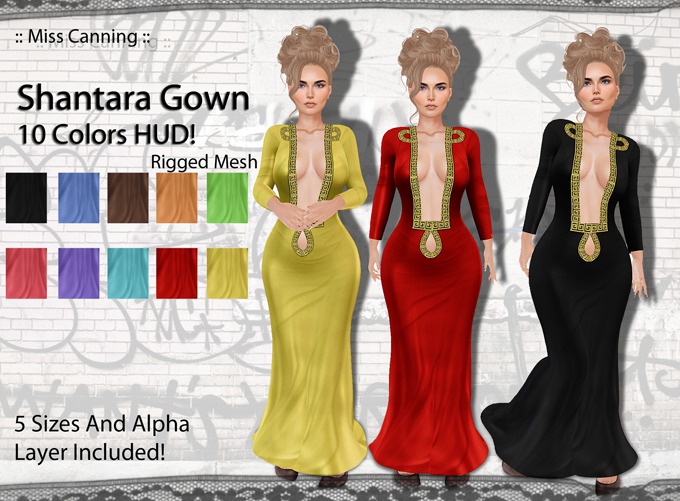 Second Life Marketplace - :: Miss Canning :: [ Shantara Gown ] 10 ...