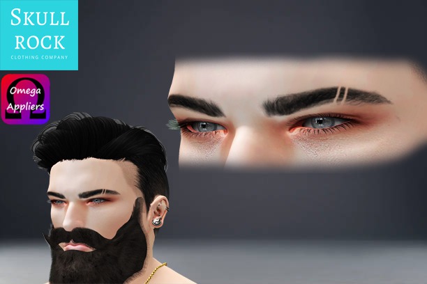 Second Life Marketplace - ::SR:: - Skull Rock:: Eyebrow Black